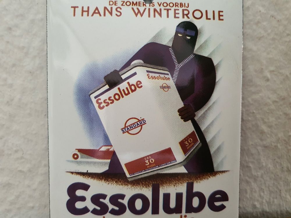 Emailschild Esso Motor Oil Logo Emaille Schild Reklame Retro | Kaufen ...