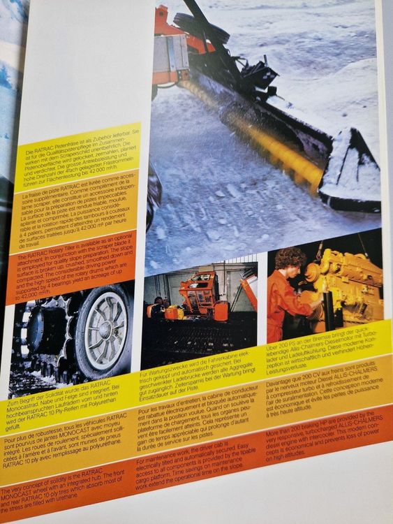 Original Prospekt Rolba Ratrac Hydro-Turbo Pistenfahrzeug (Gebraucht ...