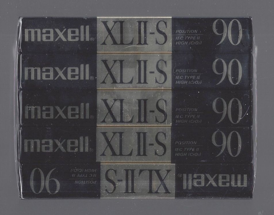 5 x maxell XL II-S 90 Kassette. maxell© (Made in Japan) 1988 | Kaufen auf Ricardo