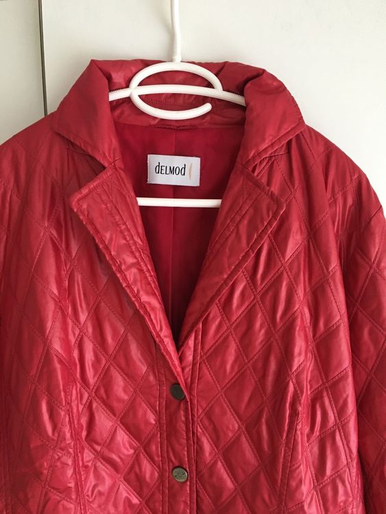 Wunderschöner edler leicht wattierter roter Blazer, Delmod (Gebraucht ...
