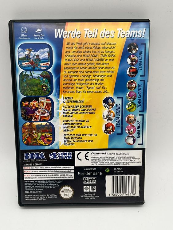Sonic Heroes Gamecube OVP Nintendo | Kaufen auf Ricardo