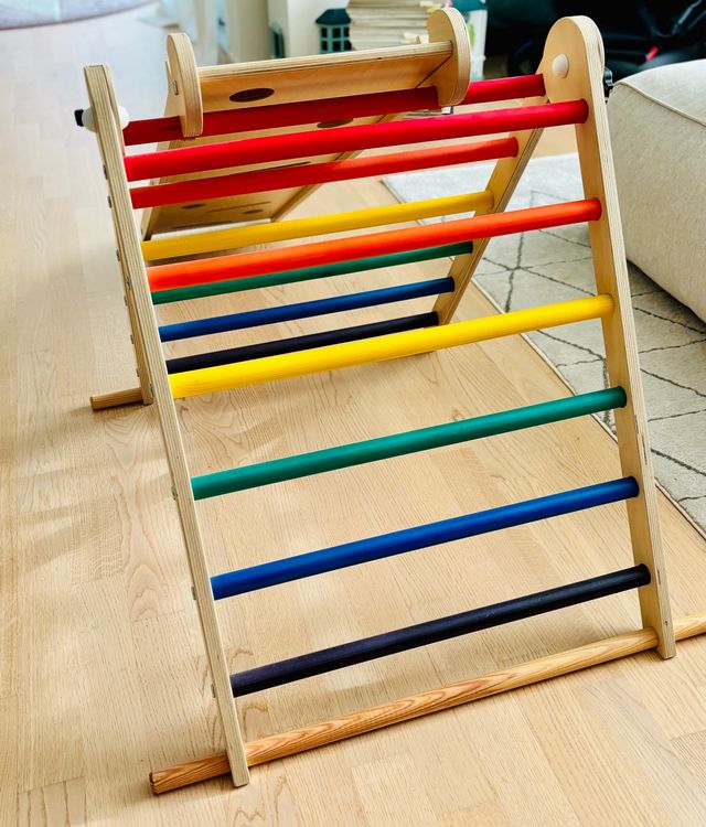 Triclimb Holz-Pikler-Dreieck Klettergerüst Rainbow (Gebraucht) in ...
