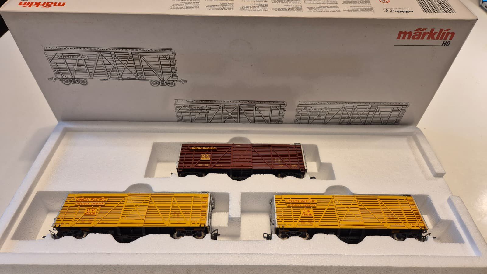 Märklin 45690 Stock Car Set Union Pacific 3-teilig (Neuf (Voir ...
