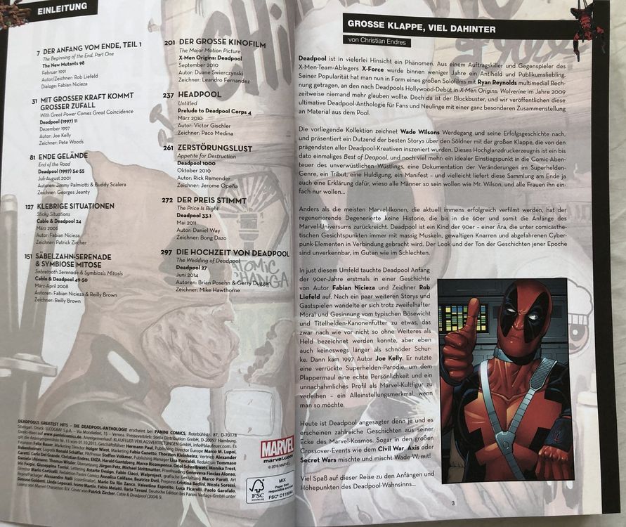 DEADPOOL - Greatest Hits - Marvel Comics (Gebraucht) in für CHF 10.9 ...