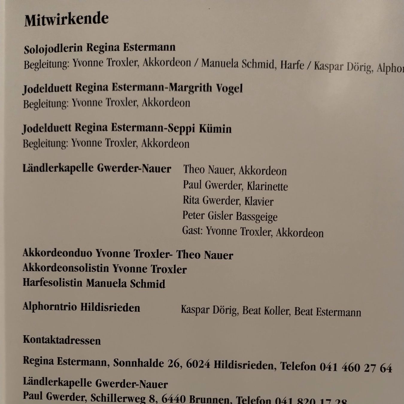 Ländler + Jodel CD I wünsch Dir e Rose! / Ab Fr. 4.- (Gebraucht) in ...