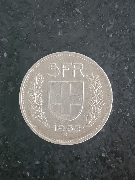 5 Franken Münze aus Silber (1953) | Kaufen auf Ricardo