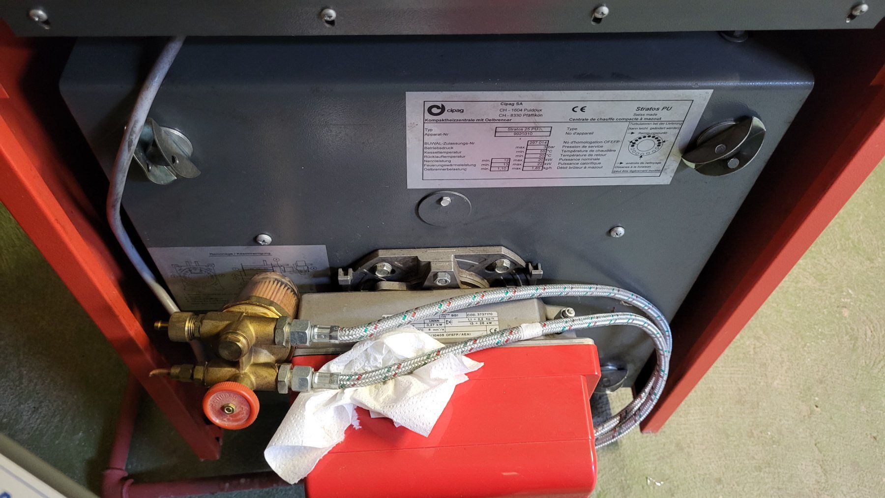 Oelheizung Cipag Stratos 25 PU (Gebraucht) in Huttwil für CHF 299 – nur Abholung auf Ricardo kaufen