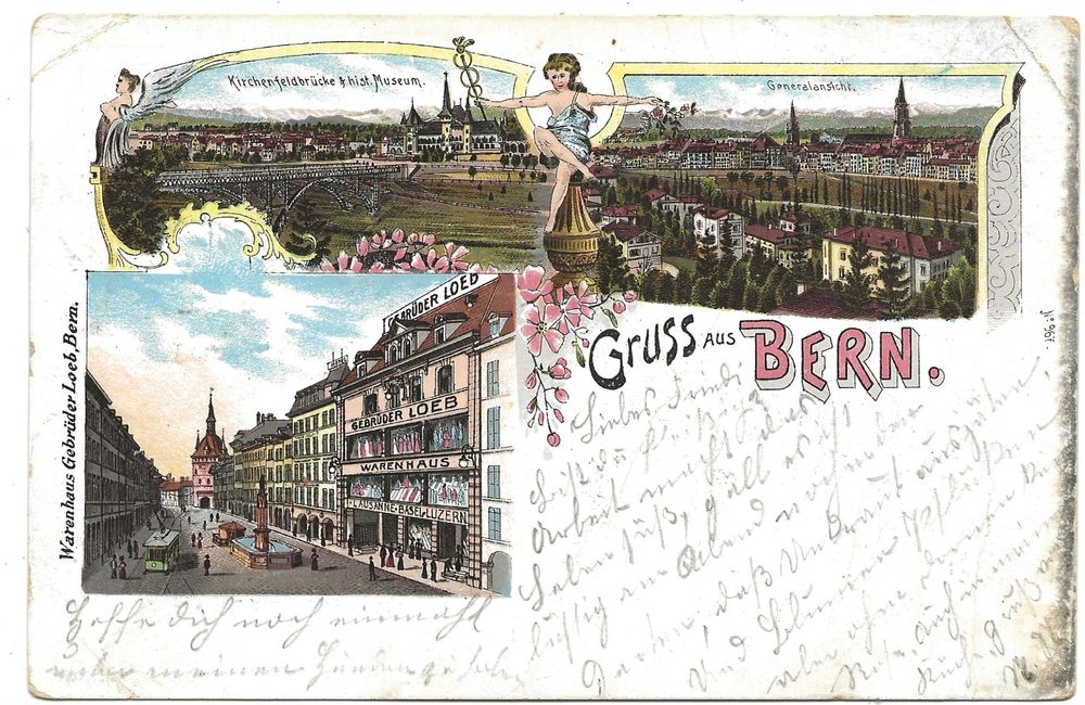 Gruss aus Bern - Stadt - Warenhaus Loeb - Museum Litho 1900 (Gebraucht) in Engelburg für CHF 7.9 ...