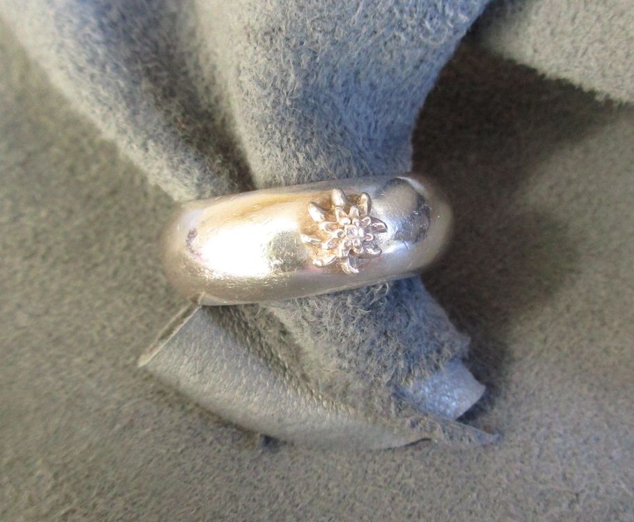 Edelweiss Pneu Ring echtes Silber 800 (Gebraucht) in Zürich für CHF 14. ...