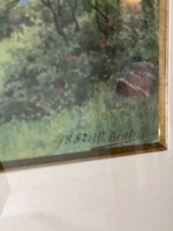 Aquarell von Wilhelm Benteli Brienz Sommer 1882 | Acheter sur Ricardo