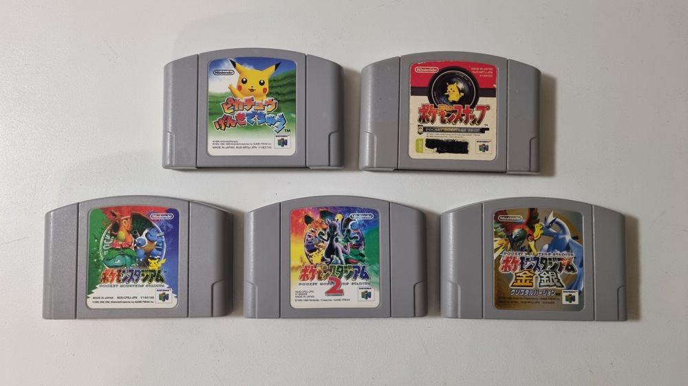 Pokemon + Pokemon Stadium Set Nintendo 64 x 5 Spiele Jap (Gebraucht) in ...