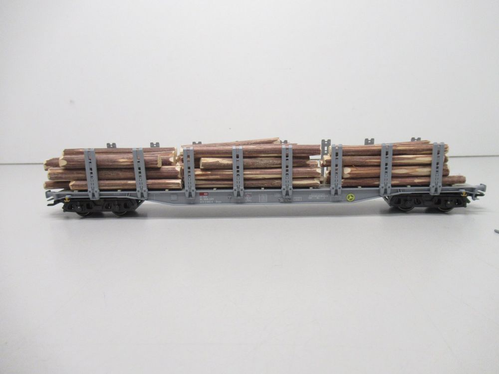 Märklin 47710 Rungenwagen Snps SBB mit Holz beladen o.OVP AC (Gebraucht ...