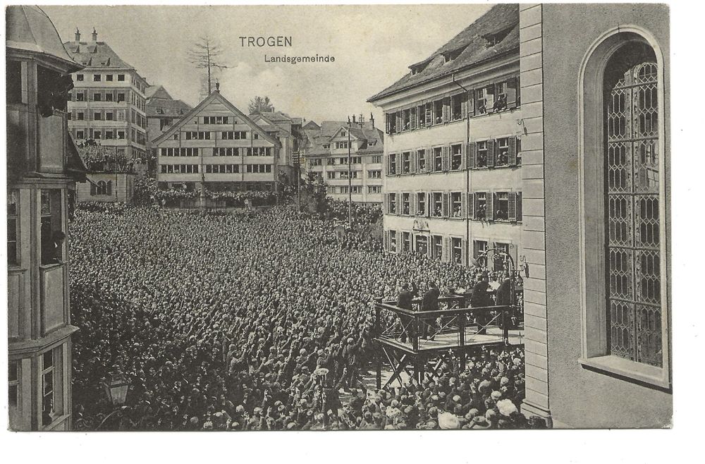 Trogen (AR) Landsgemeinde - Tribüne - Demokratie - 1912 | Kaufen auf ...