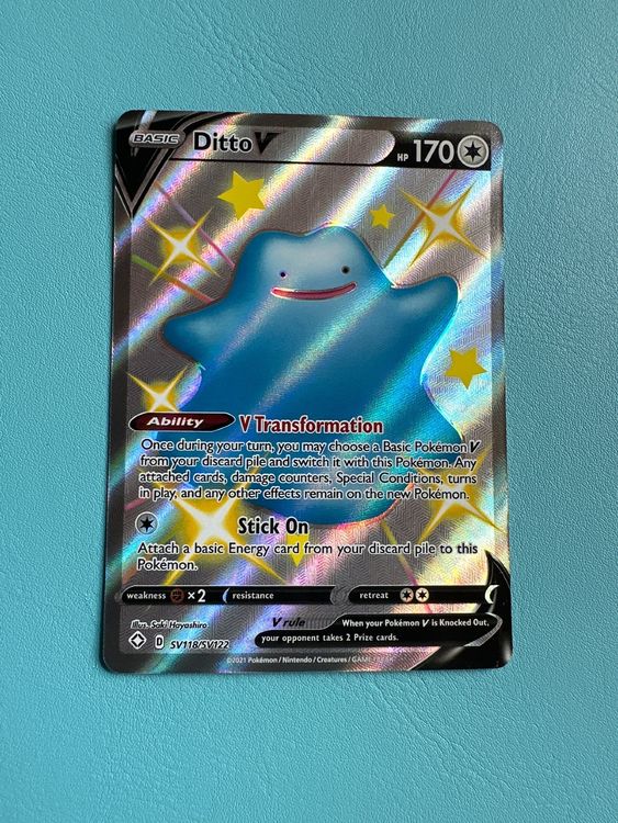 Pokemon Shiny Ditto Fullart Ultra Rare Top selten mega (Gebraucht) in ...
