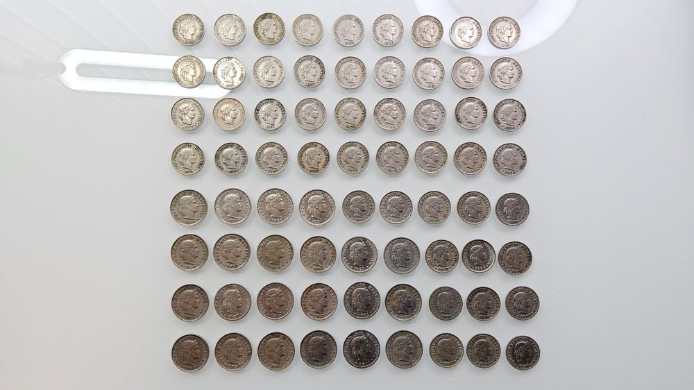 Collection de pièces de monnaies ancienne de 10cts et 20cts | Kaufen ...