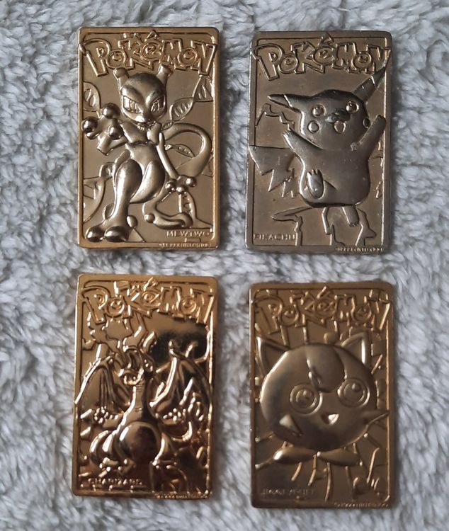Pokemon 24k Gold platten Limited Edition Burgerking (Gebraucht) in ...