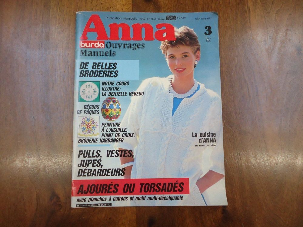 Magazine vintage - Anna Burda 1985 (Gebraucht) in Vessy für CHF 2 – mit ...