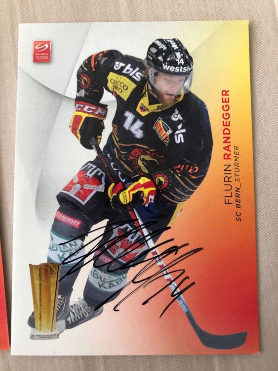 Flurin Randegger SCB Genf Kloten Hockey Card signiert (Gebraucht) in ...