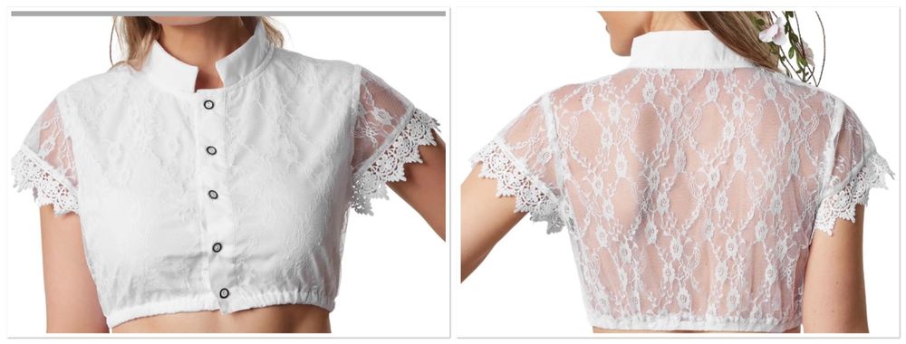 Dirndlbluse Vroni Gr. S (Neu und originalverpackt) in Oberegg für CHF 10 – mit Lieferung auf ...