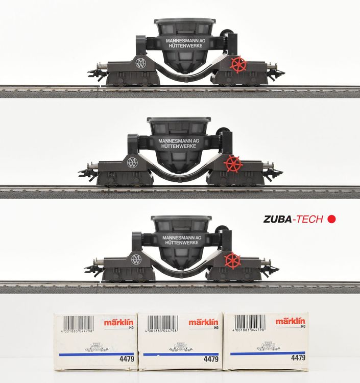 Märklin 3x 4479 Schlackenwagen MW H0 WS mit OVP (Gebraucht) in St ...