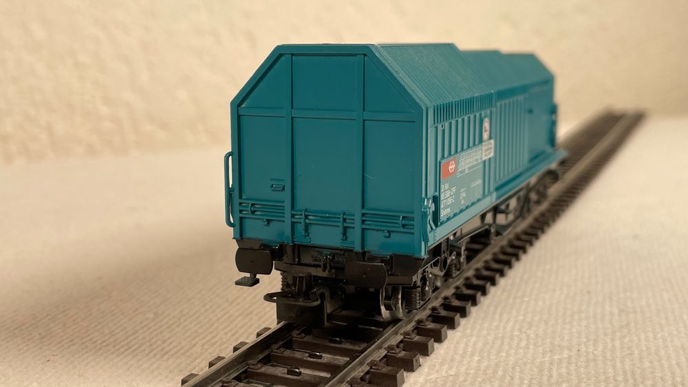 Märklin 4687 - SBB Shimms Teleskophaubenwagen türkis (Gebraucht) in ...