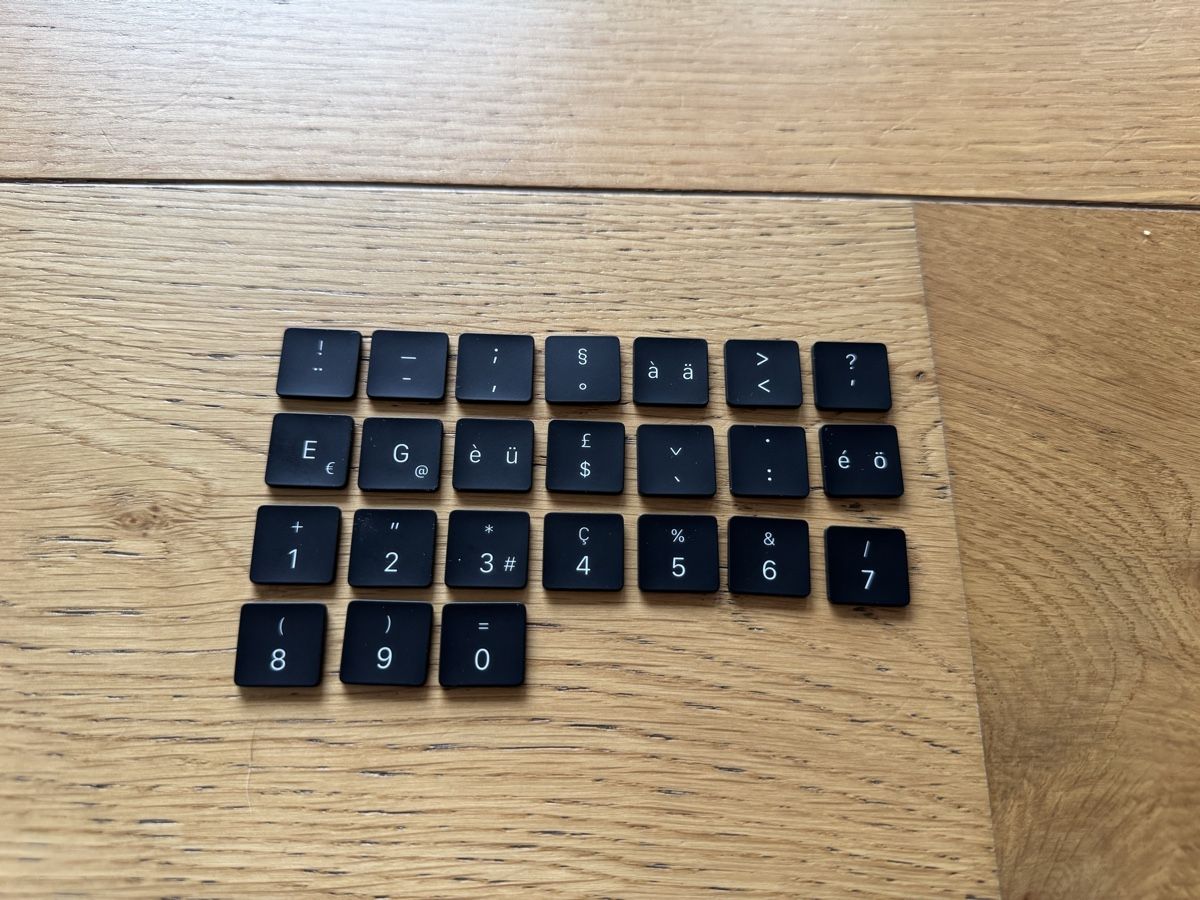 Apple MacBook Pro M1/M2/M3/M4 Schweizer Tastenkappen (Neu (gemäss ...