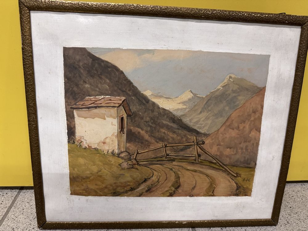 Alte Aquarelle HK Monogrammiert | Kaufen auf Ricardo