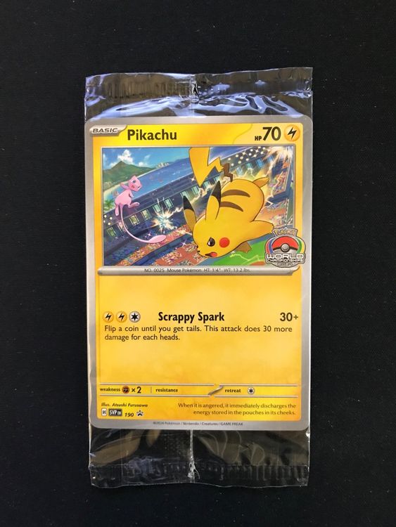 Pokémon Pikachu World Championships 2024 Promo - SVP 190 EN (Neu und ...