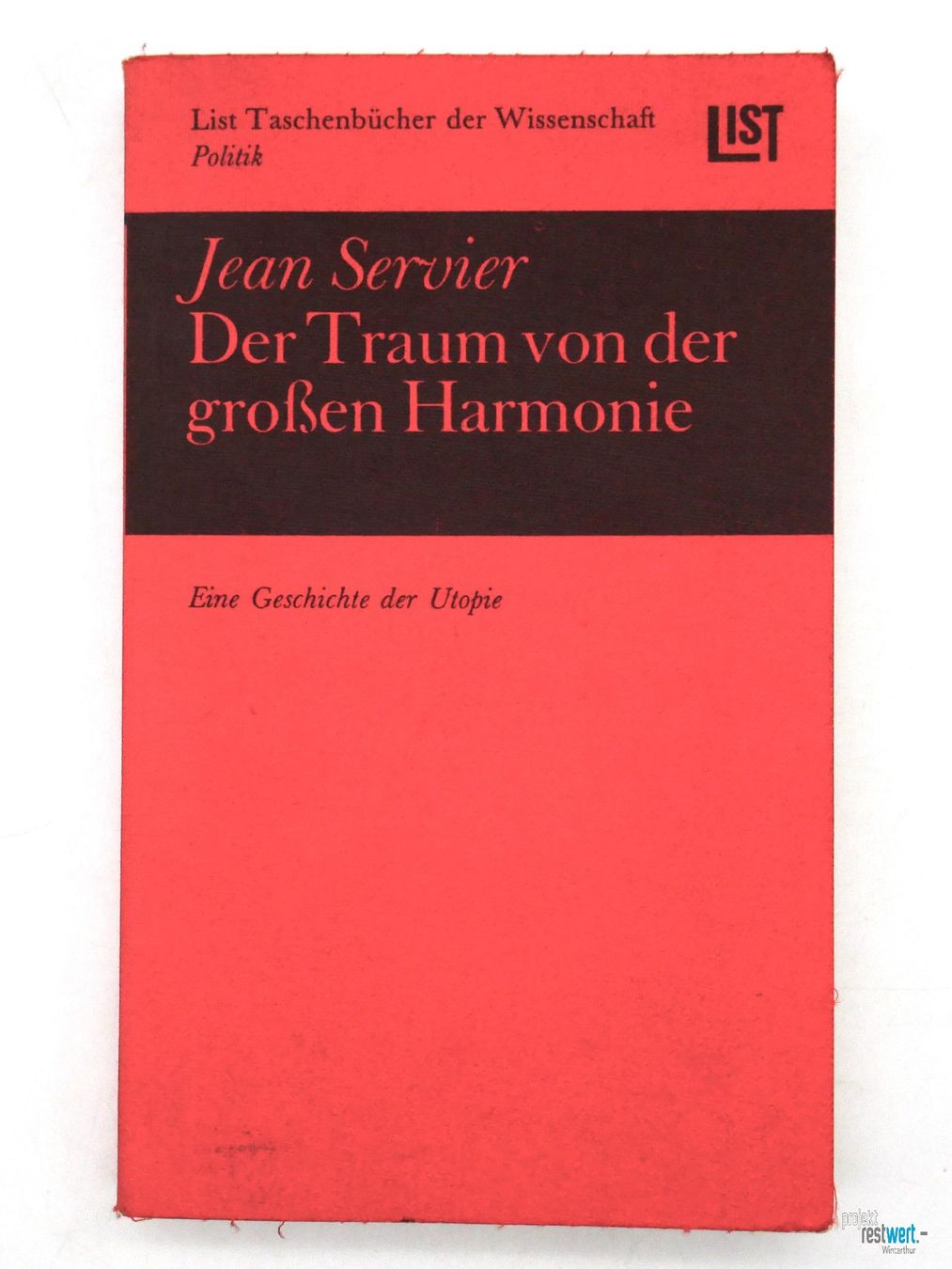 JEAN SERVIER Der Traum von der grossen Harmonie (Gebraucht) in ...