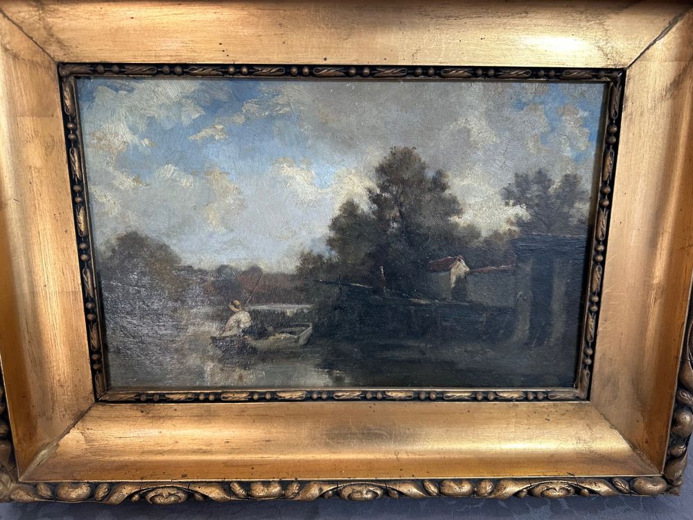 Auguste BACHELIN (1830-1890) peinture sur panneau (Gebraucht) in ...