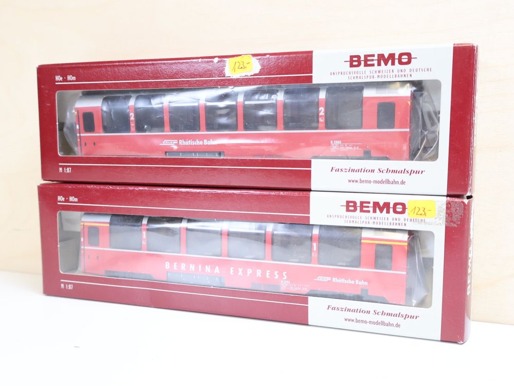 BEMO 2 x Bernina Express Panoramawagen 3293 102 / 3294 103 | Kaufen auf ...