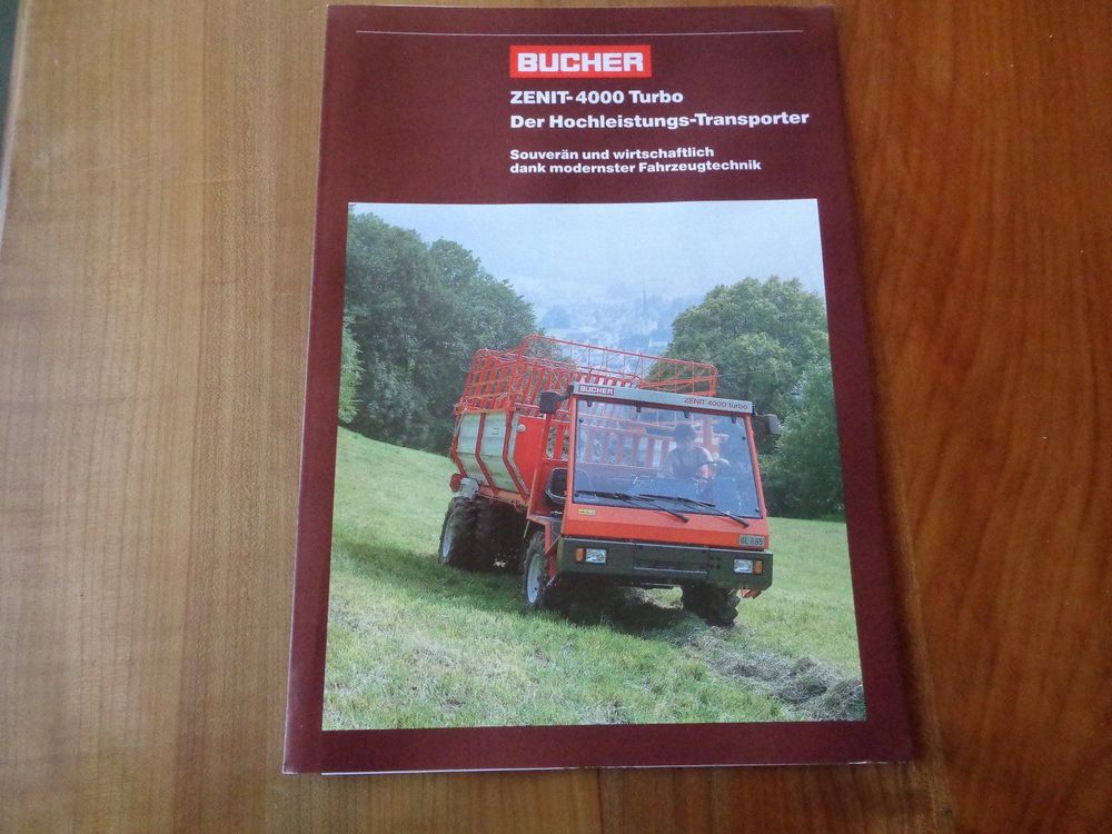 Prospekt Bucher Transporter Zenit-4000 (Gebraucht) in Kleinwangen für ...