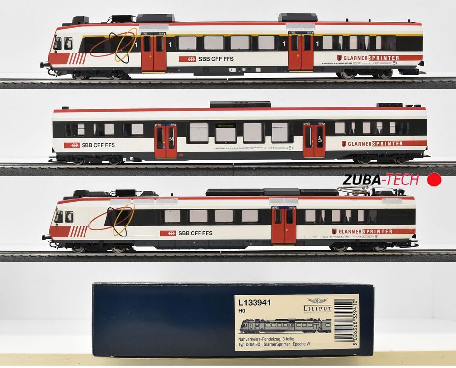 Liliput L133941 Regional-Pendelzug Domino Glarner Sprinter (Neu (gemäss ...
