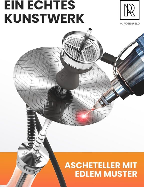 M. Rosenfeld Shisha – Edelstahl Komplettset 67 cm – Steel On (Neu und ...