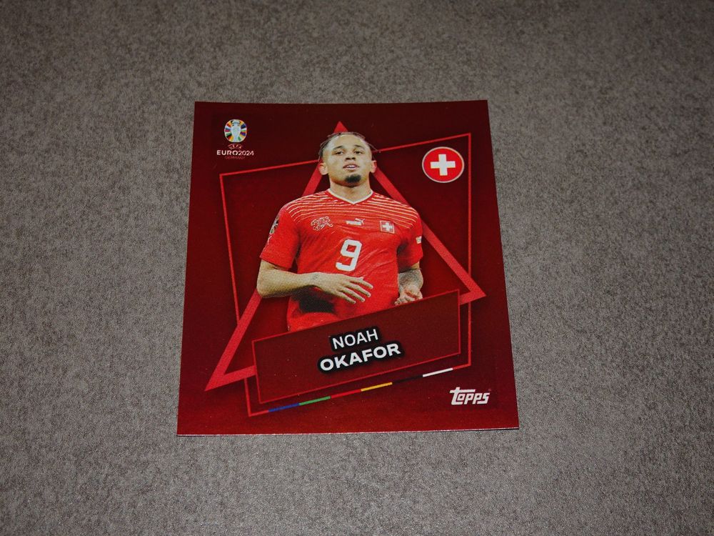 Topps SP Sticker SUI Okafor ohne Unterschrift, Euro/ EM 2024 | Kaufen ...