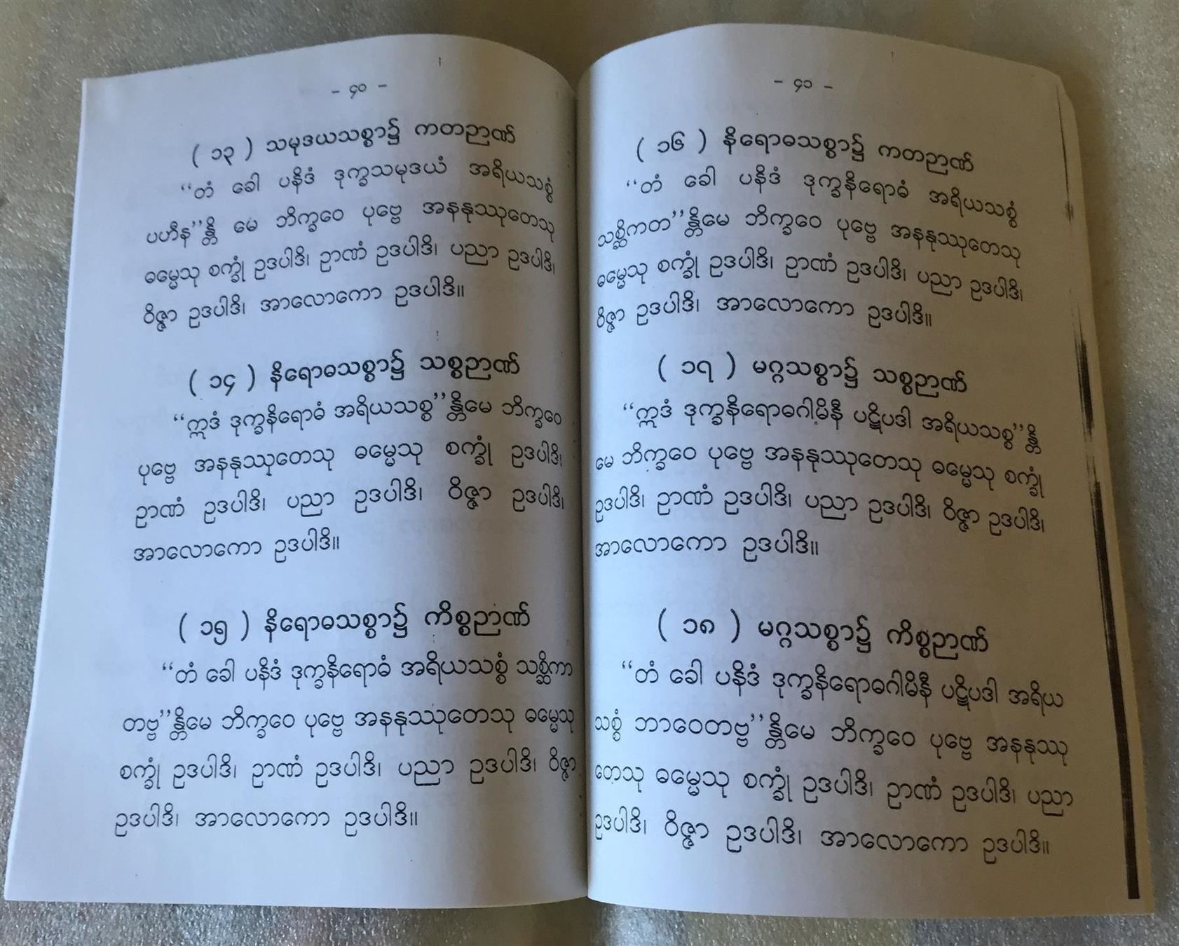 Buddhism Pali Incantation Prayer Book Myanmar Bouddhisme (Gebraucht) in ...