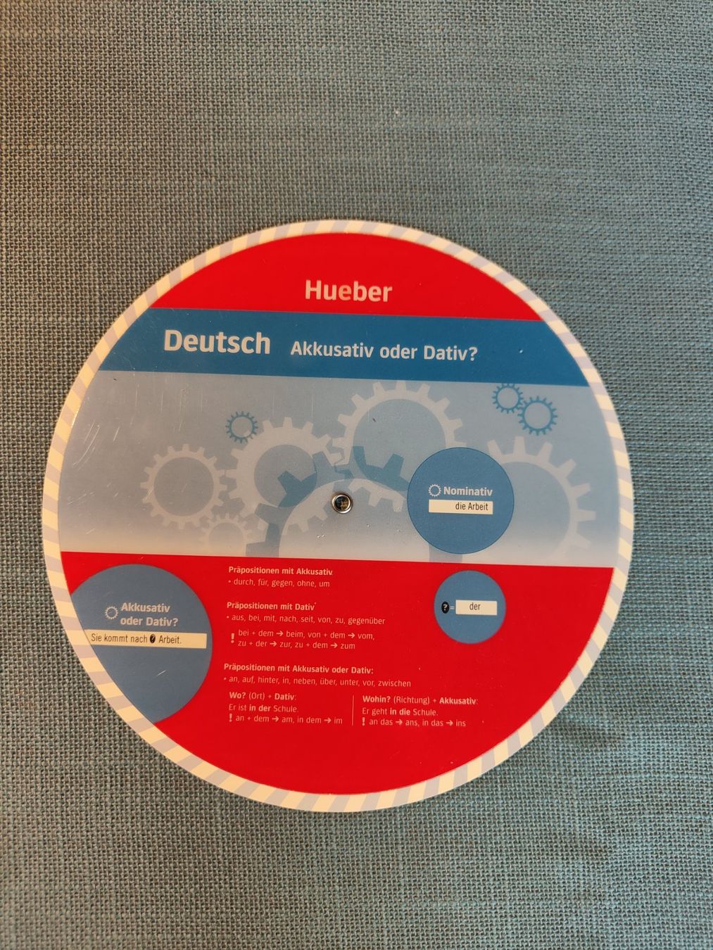 3 x Hueber Deutsch Lernräder derdiedas/Akk,Dativ/Präposition (Gebraucht ...
