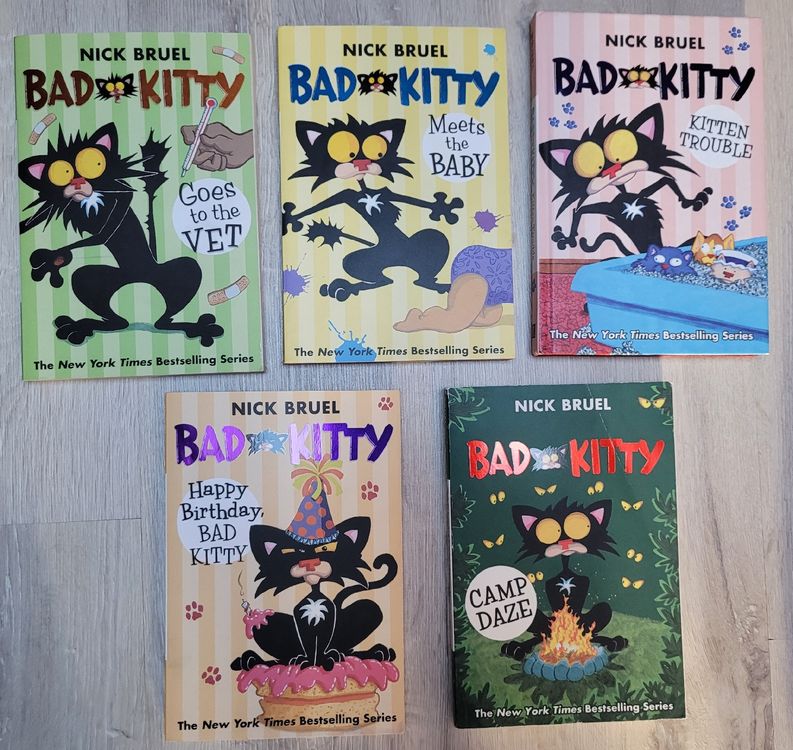 Nick Bruel, Bad Kitty Bücher Sammlung, 5 Stück, Top! (Neu (gemäss ...