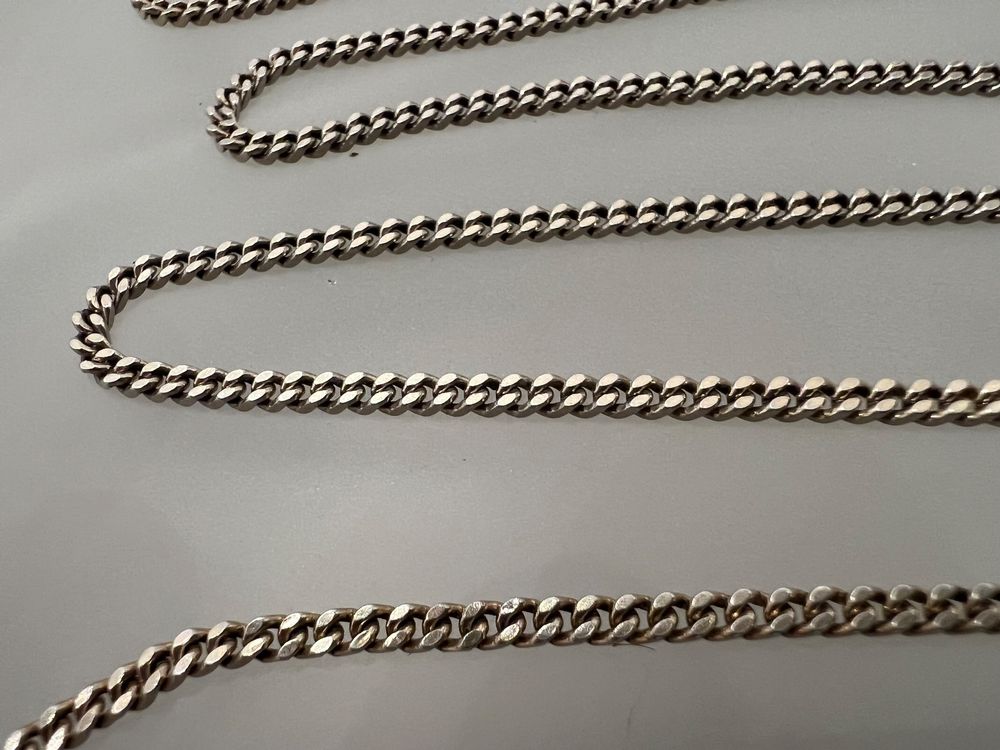 Silberkette 80cm lang - Ø2,3mm - 13,7g - Panzerkette selten (Gebraucht ...