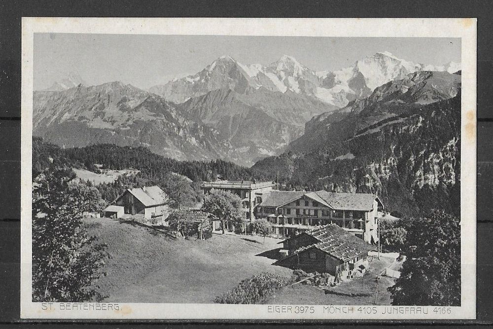 BE St.Beatenberg 1918 mit Eiger, Mönch und Jungfrau (Gebraucht) in Schocherswil für CHF 5 – mit ...