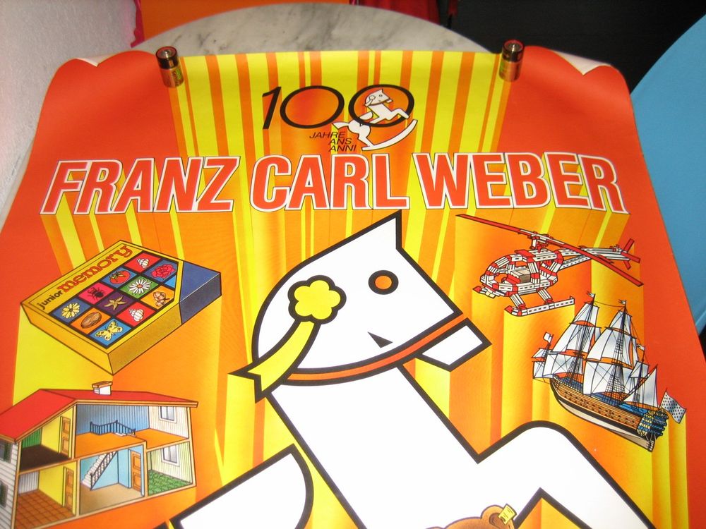 100 Jahre Franz Carl Weber grosses Plakat 1981 RAR | Kaufen auf Ricardo