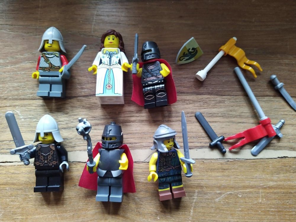 6 Lego minifiguren schloss, Ritter, | Kaufen auf Ricardo