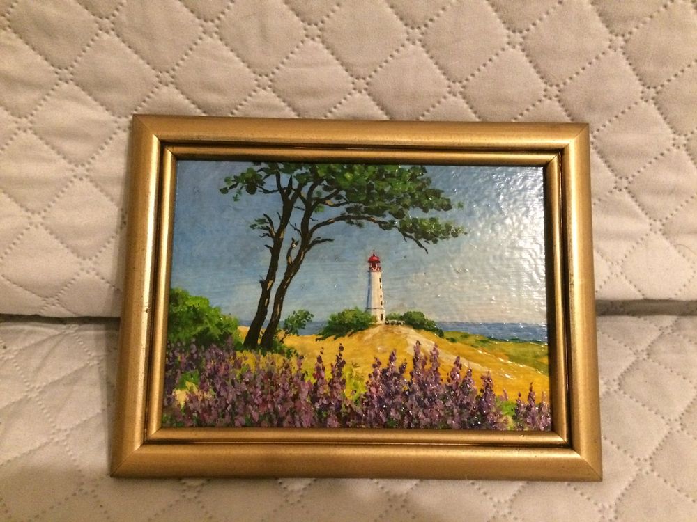 Ölgemälde mit Leuchtturm und Meer (Gebraucht) in Derendingen für CHF 20 – mit Lieferung auf ...