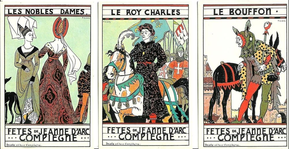 Fetes De Jeanne D'Arc Compiegne (F) Frankreich 6 AK ca.1920 | Kaufen ...