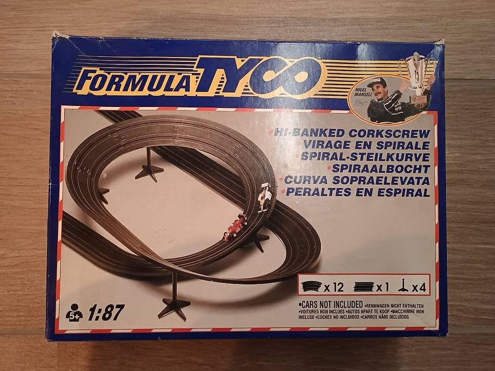 Formula TYCO Nigel Mansell SPIRAL-STEILKURVE zu Rennbahn (Gebraucht) in ...