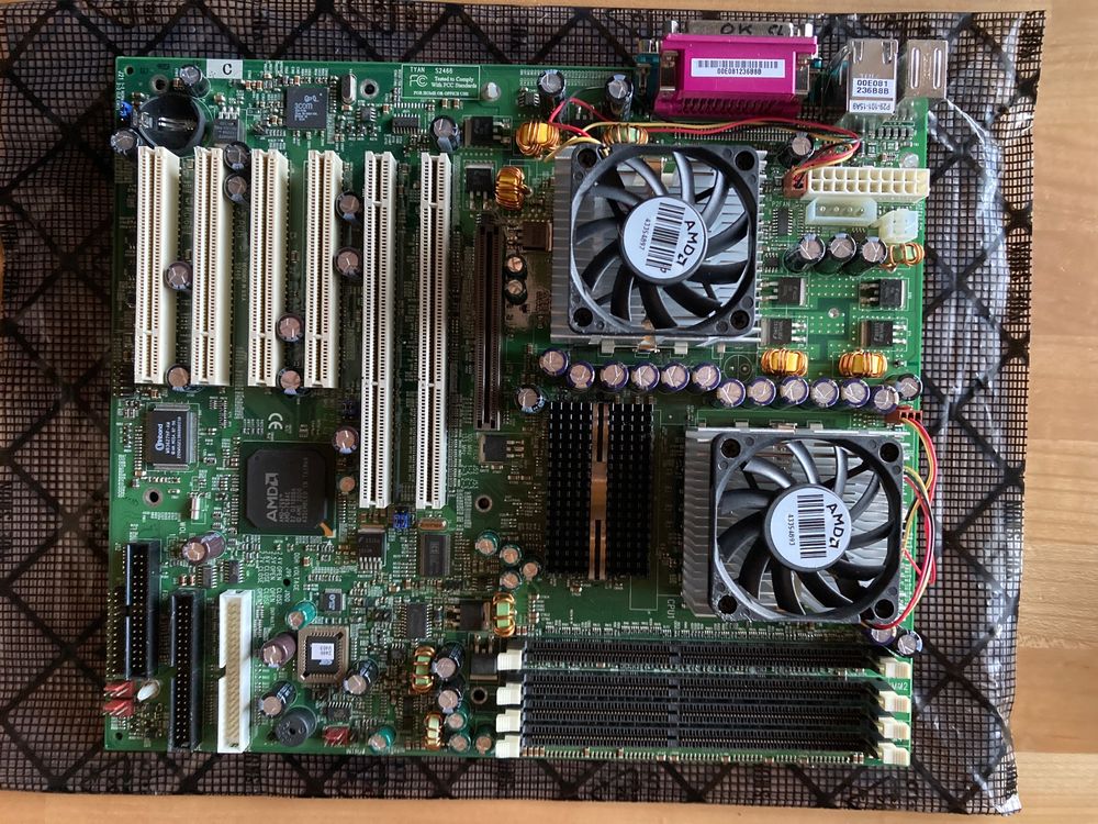 Tyan Tiger MPX S2466 dual AMD Athlon MP 2200+, I/O Shield (Gebraucht ...