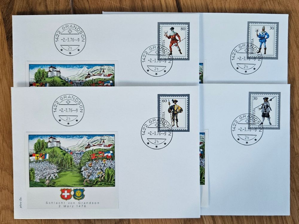 W46 - W49 Total 4 Briefe Grandson 1476 - 1976 | Kaufen auf Ricardo