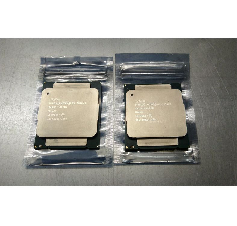 CPU Upgradekit 2x E5-2630v3 à 8 Cores / DL360 DL380 G9 Gen9 (Gebraucht ...