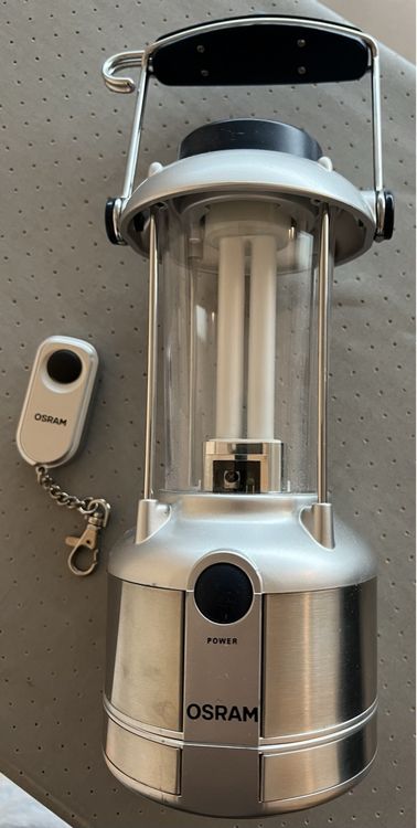 CAMPING LAMPE OSRAM Laterne Campingleuchte Garten Outdoor (Gebraucht ...