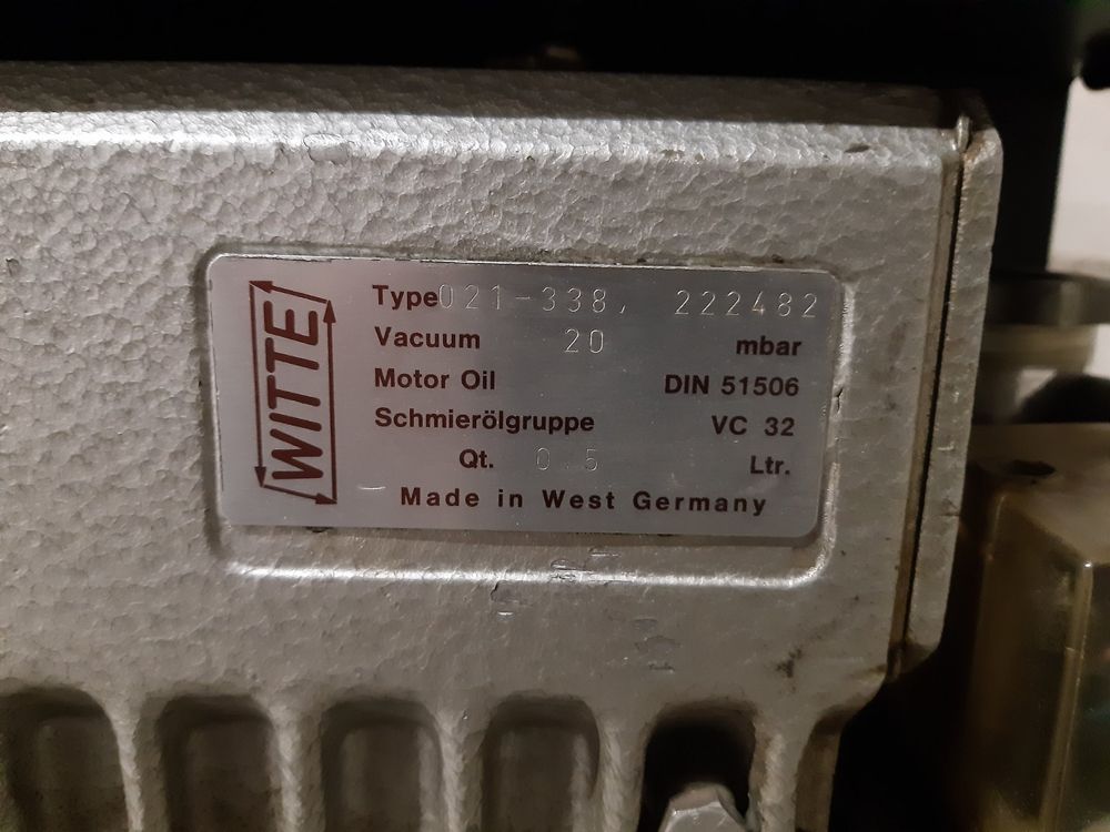 Kompakte Vacuumpumpe "Witte"!! Ohne Wägeli! (Gebraucht) in Lohn ...